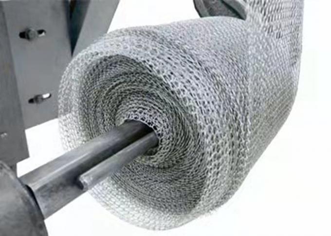 Aluminum Knitted Wire Mesh Tube 50mm 100mm Roll Width for Filters