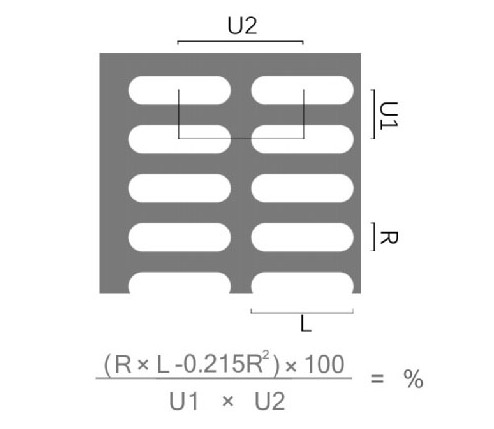 Slotted Hole Aluminum Perforated Sheet Metal Panels 0.5-8mm Thickness