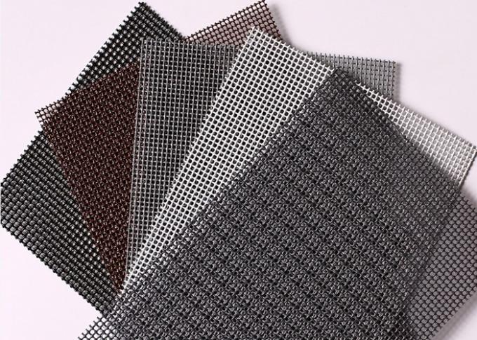 Flame Retardant SS 304 Mosquito Mesh , Plain Weave Heavy Duty Window Screen