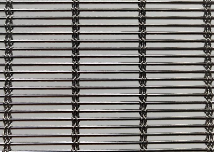 10m Woven Architectural Metal Mesh / Decorative Mesh Curtain For ...